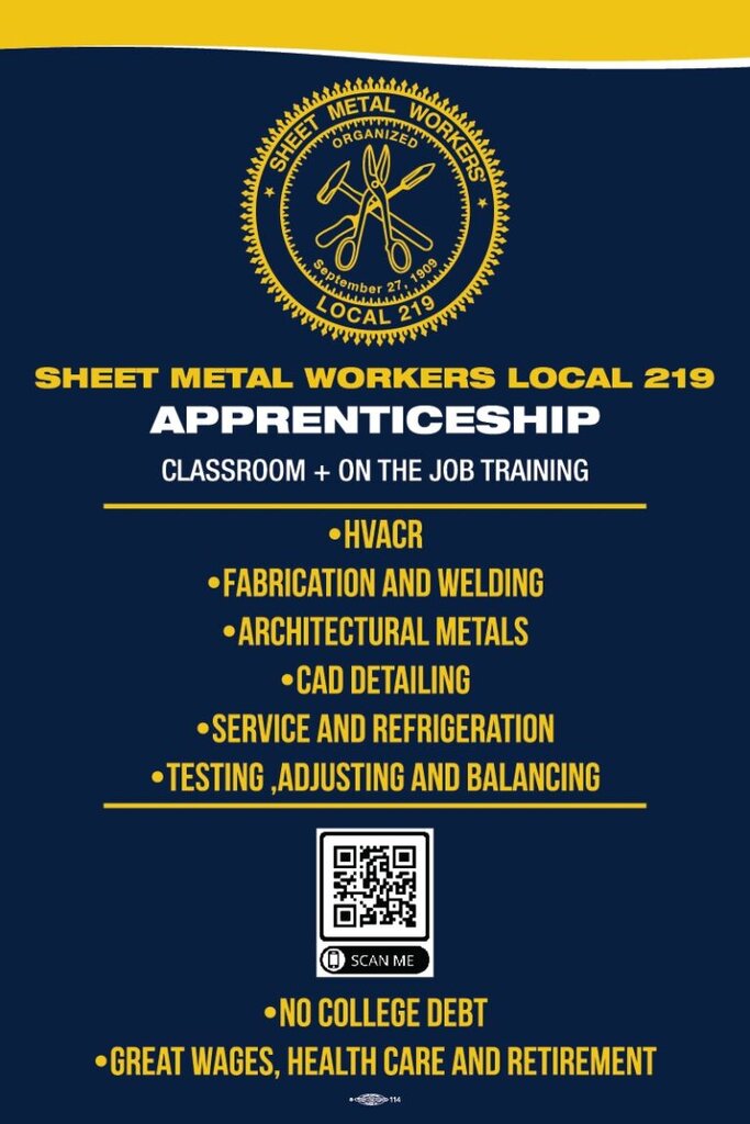 Apprenticeship – Sheet Metal Workers Local 219